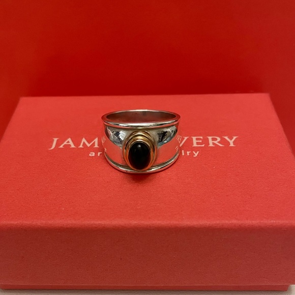 James Avery | Jewelry | Retired James Avery Black Onyx Christina Ring ...